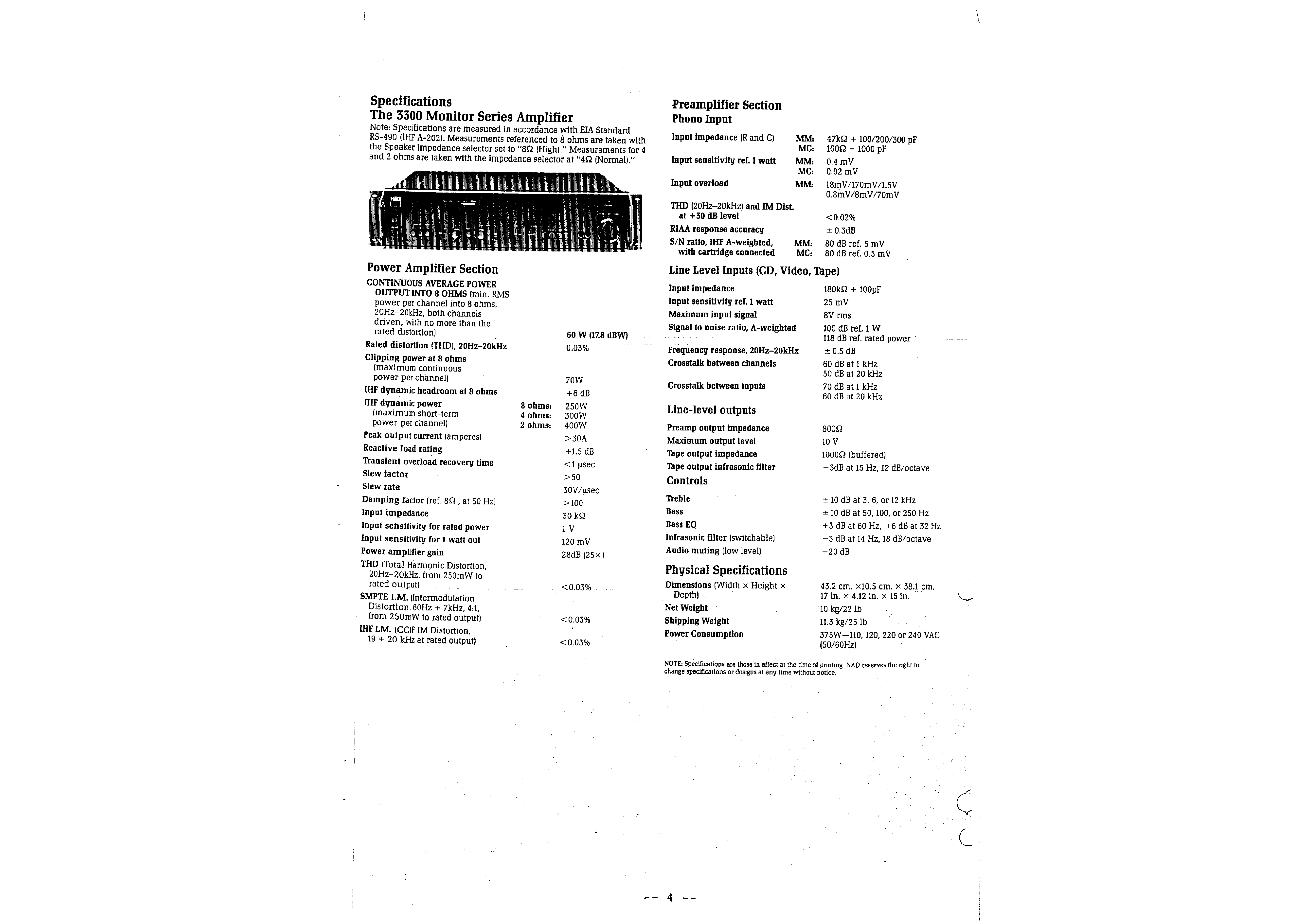Service Manual For NAD 3300 Download Service Manual For NAD 3300 Download